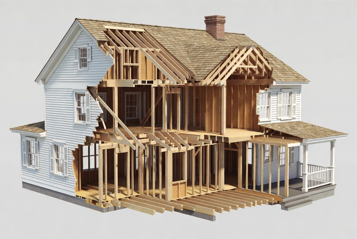 House Framing Diagrams: How to Read the Skeleton of a House ...