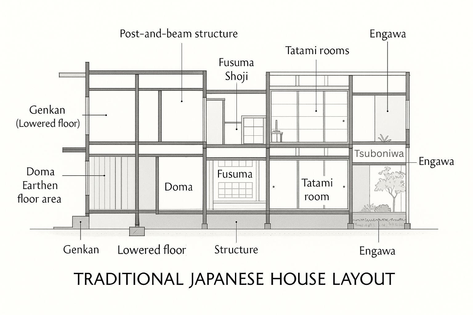 Traditional Japanese House Layout: How the Plan Works ...